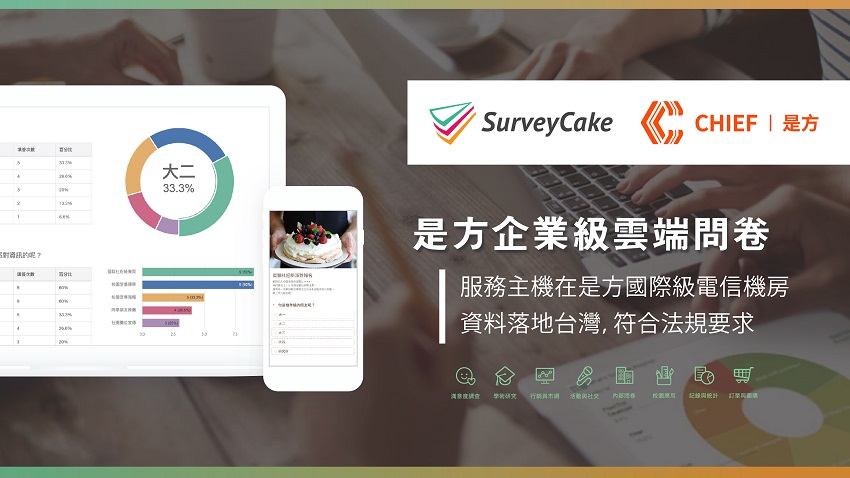 SurveyCake 是方企业版云端问卷